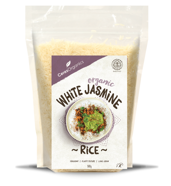 Organic Jasmine White Rice - 500g – Ceres Organics AU